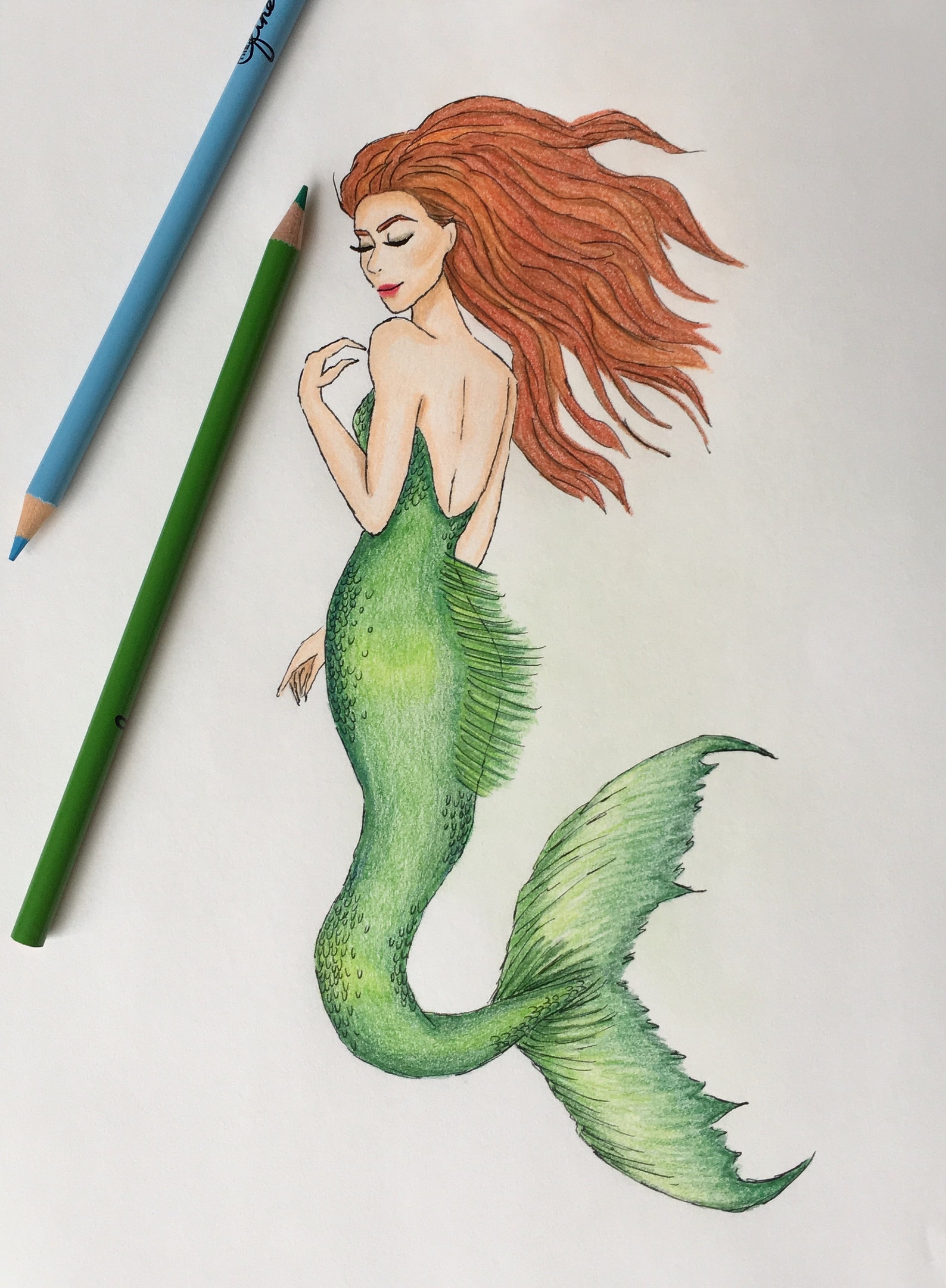 Mermaid, Sketch, Mermaid Drawing, Little Mermaid, Mermaid Art, Drawing ...