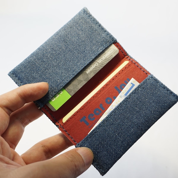 Denim Wallet - Etsy