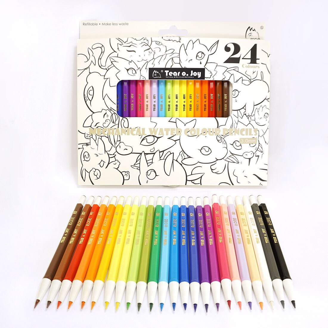 Refillable Mechanical Watercolour Pencils 24 Colours - Etsy