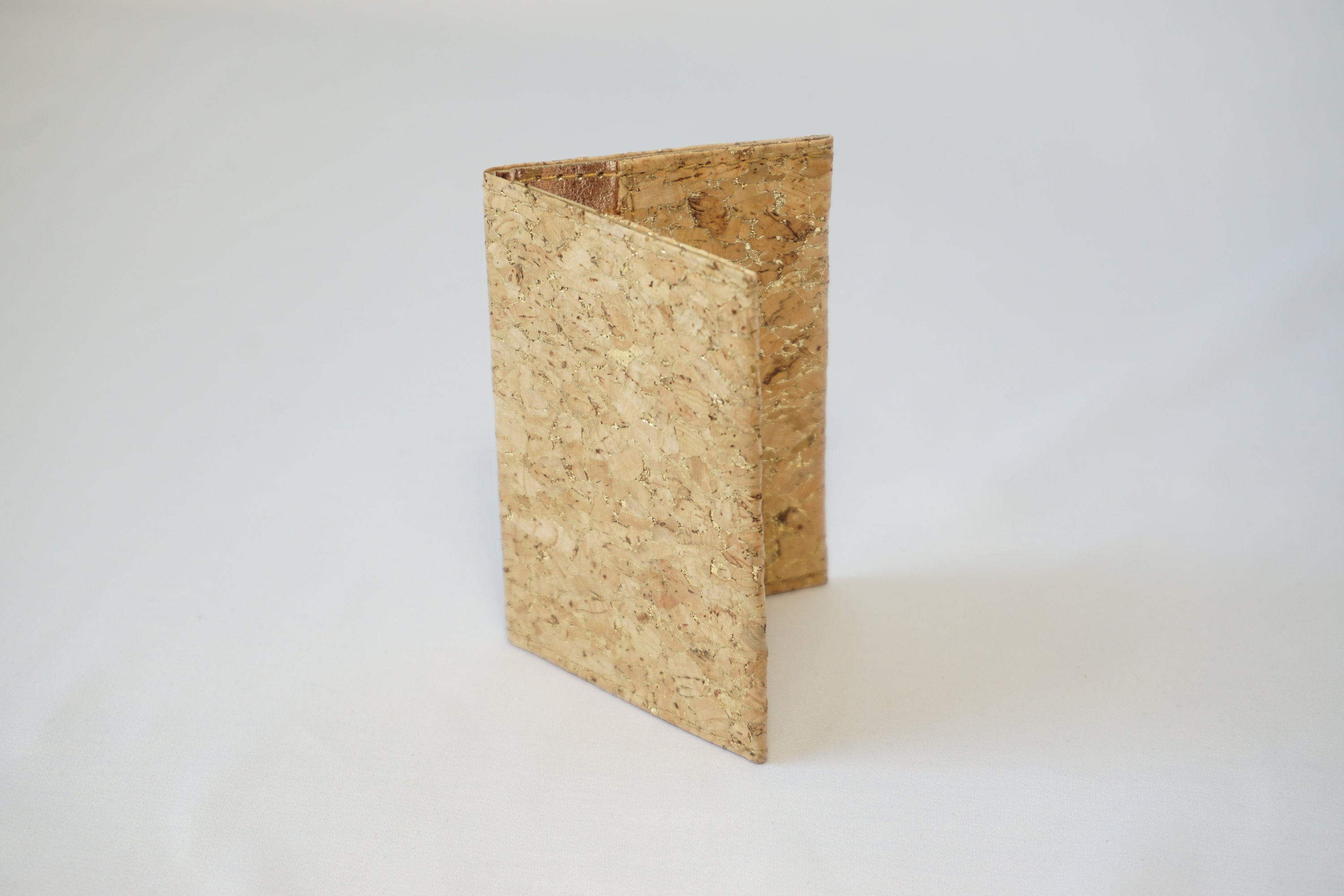 Cork Gold Vein Minimalist Wallet / Card Holder - Etsy