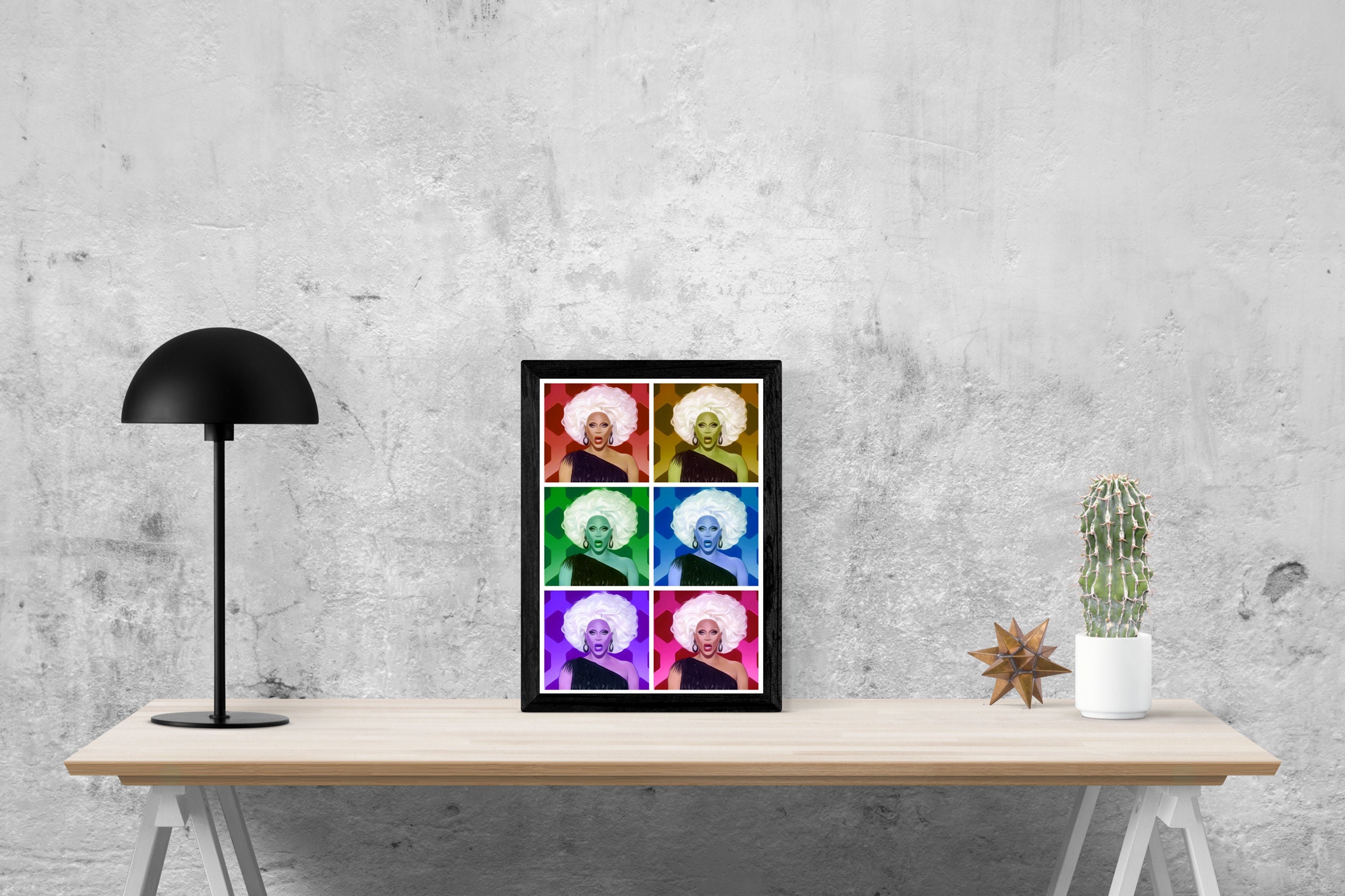 Rupaul Art Print Drag Race Fan Gift Idea Drag Queen Rainbow - Etsy UK