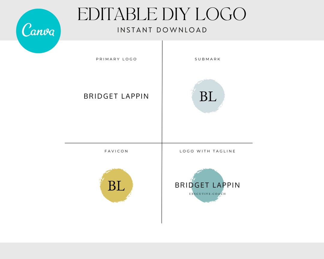 Elegant Executive Coach Logo Design, Editable Logo Template, Business ...