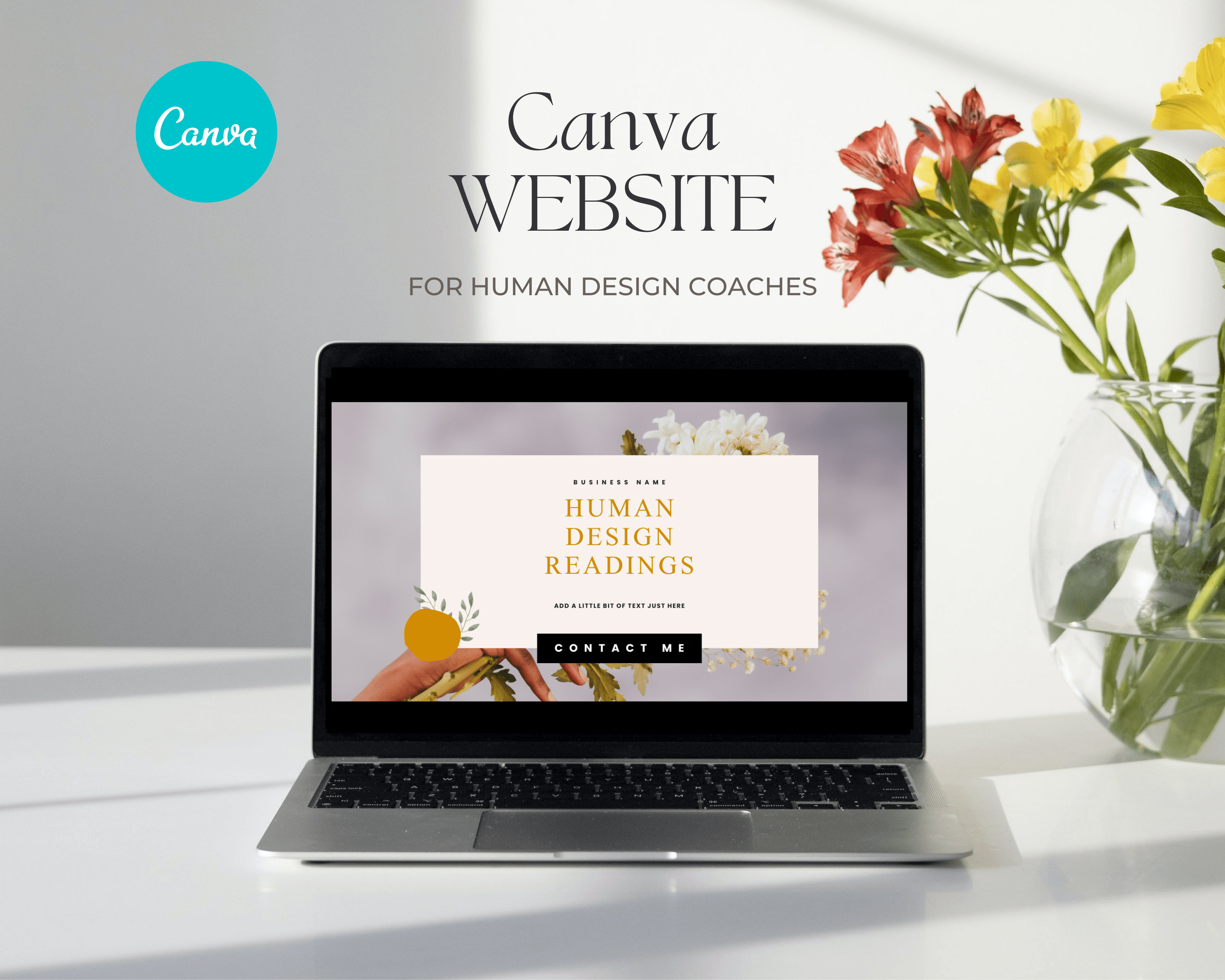 Human Design Reading Website Template Canva for Coach, Spiritual Based ...