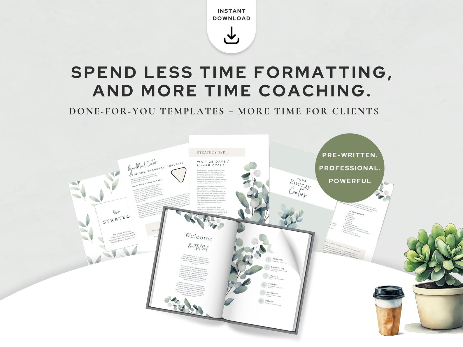 Human Design Report Canva Template | Editable Client Resource (digital ...