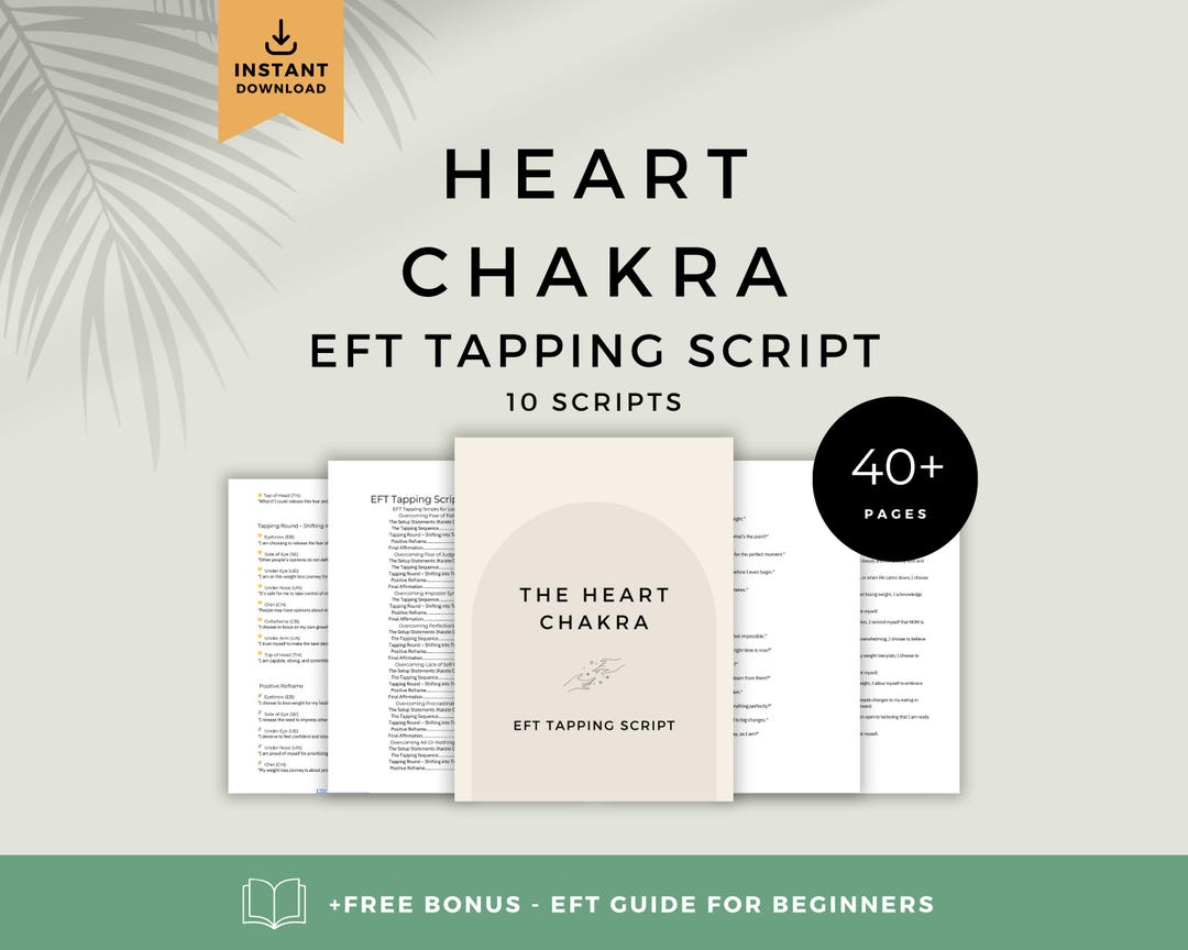 Heart Chakra EFT Scripts | Anahata Healing Love, Forgiveness, Self-worth, Emotional Healing ...