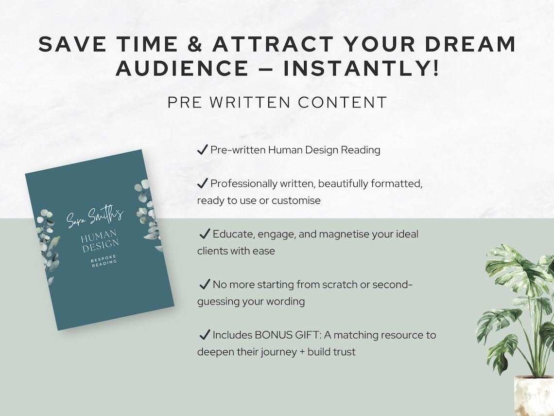 Human Design Report Canva Template | Editable Client Resource (digital ...