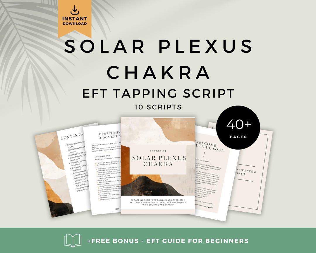 Solar Plexus Chakra EFT Scripts | Confidence, Boundaries, Motivation ...