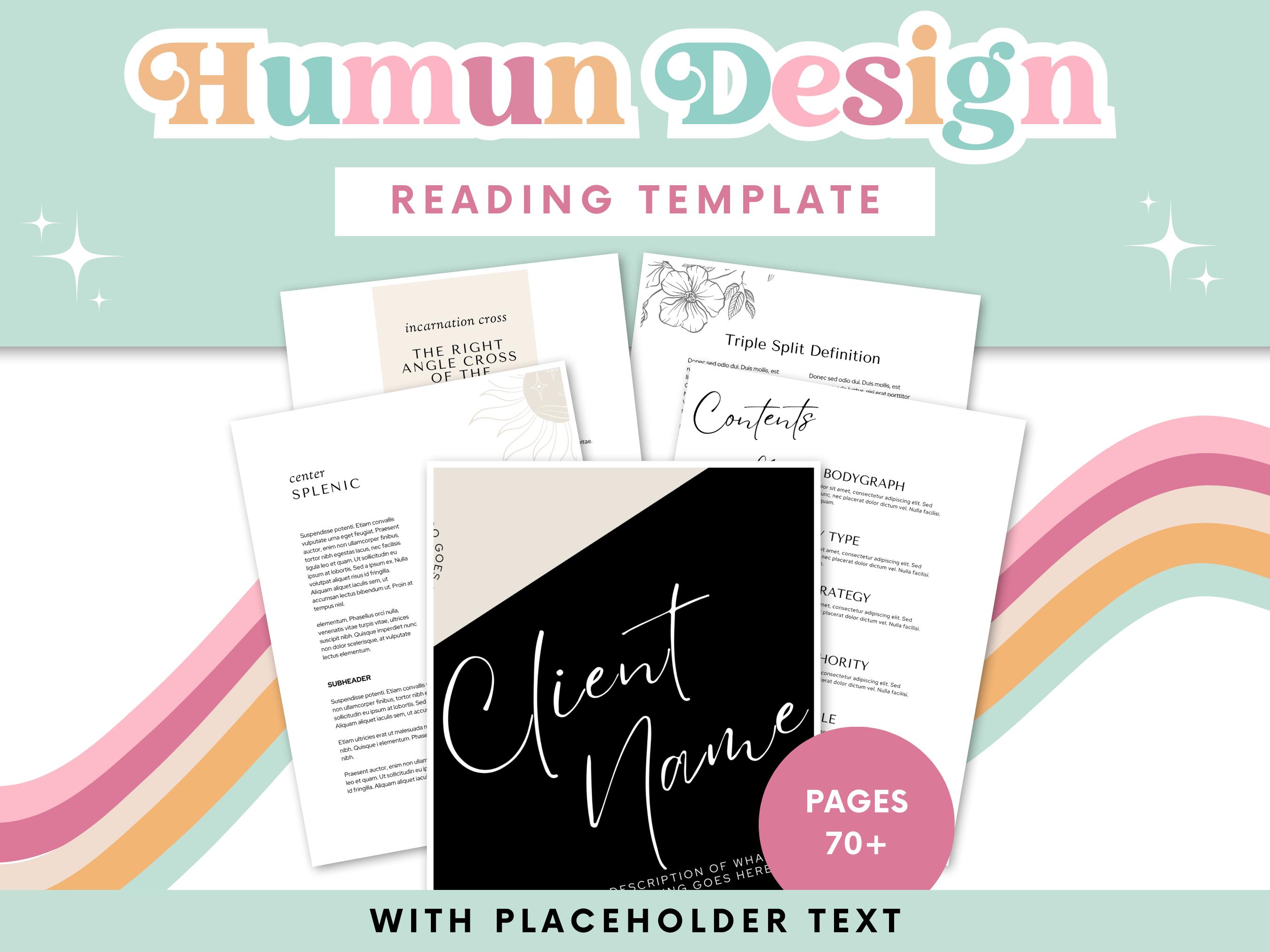 Canva Template Human Design Reading Template Neutral Beige Minimal ...