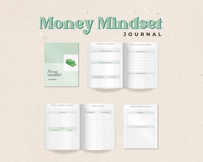 Money Mindset Planner Printable, Money Planner, Money Growth Mindset ...