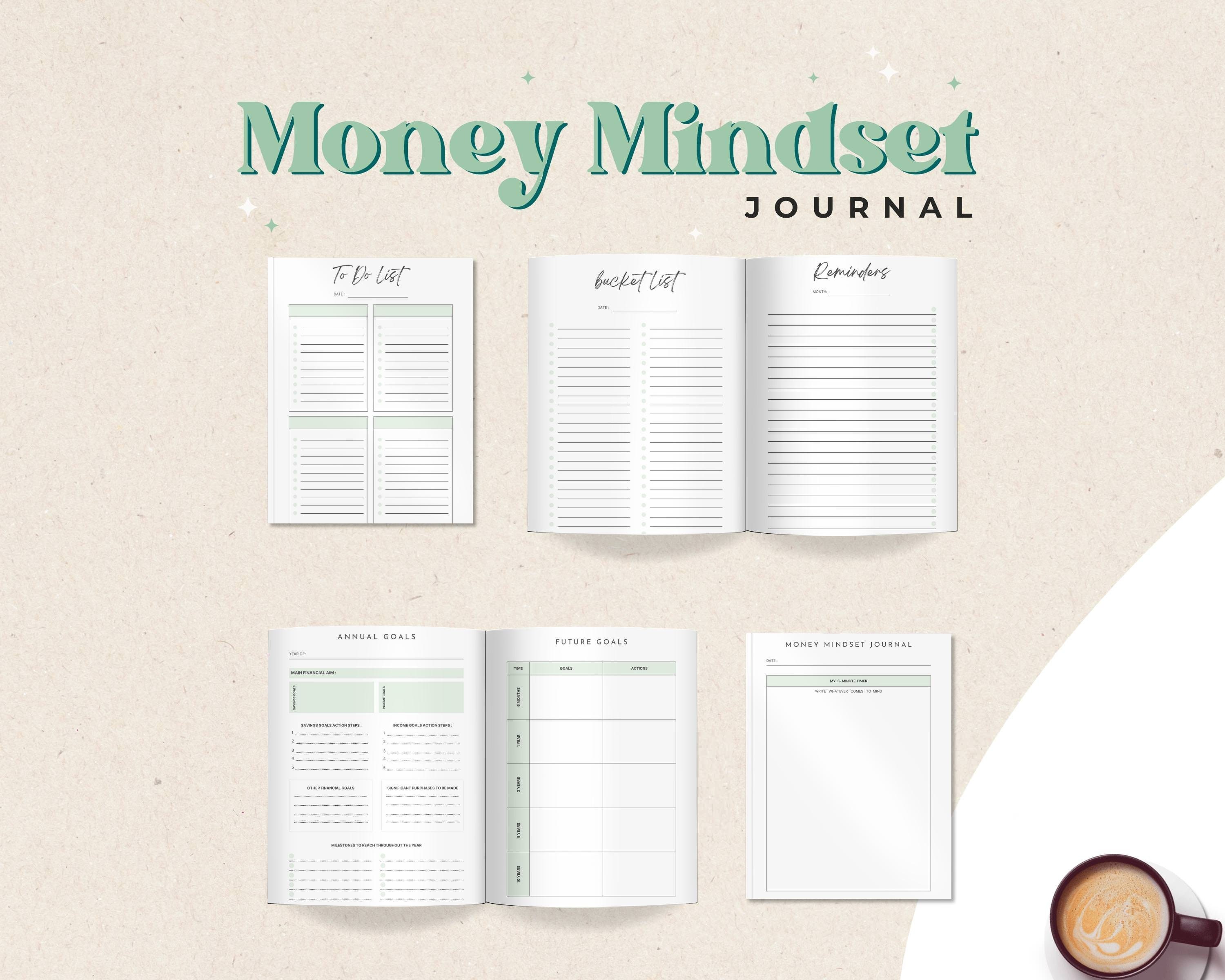 Money Mindset Planner Printable, Money Planner, Money Growth Mindset ...
