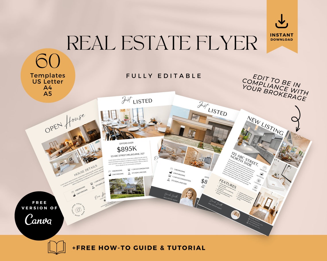 Real Estate Flyer for Your Real Estate Business Editable Real Estate ...