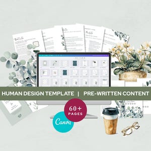 Human Design Report Canva Template | Editable Client Resource (digital ...