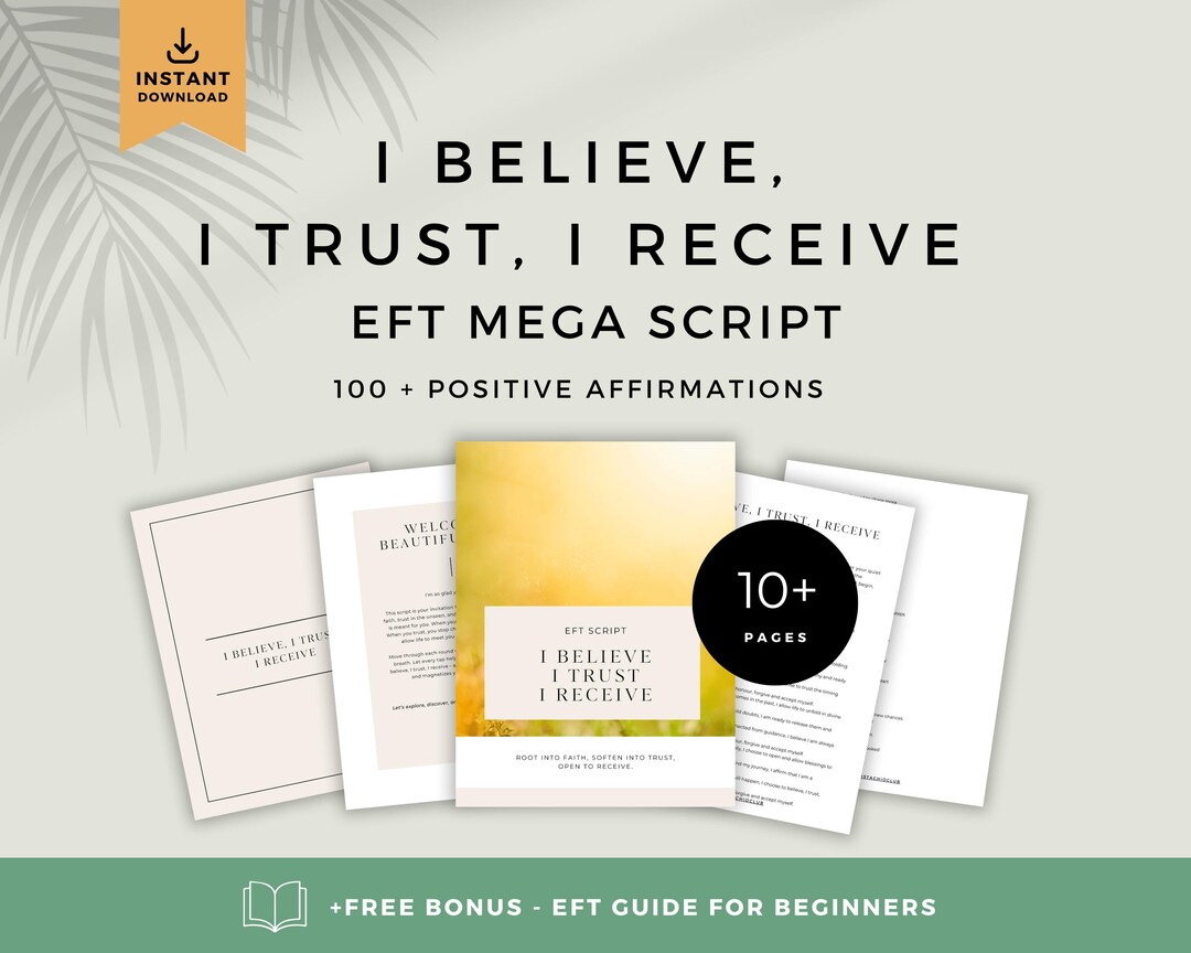 EFT Script | 100+ Positive Affirmations for Spiritual Alignment | Trust ...