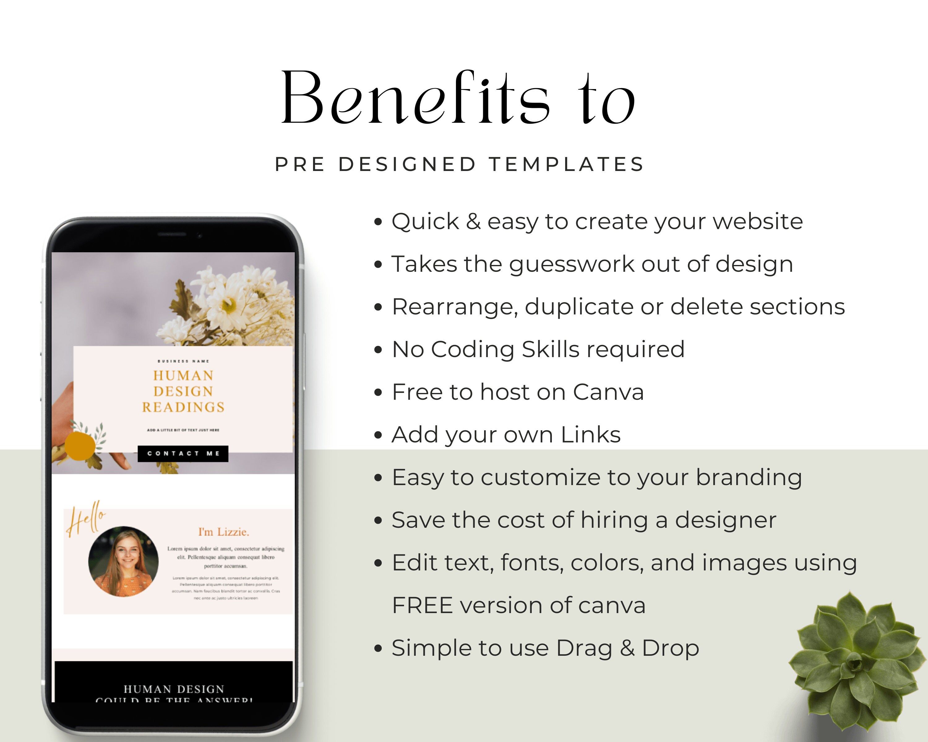 Human Design Reading Website Template Canva for Coach, Spiritual Based ...