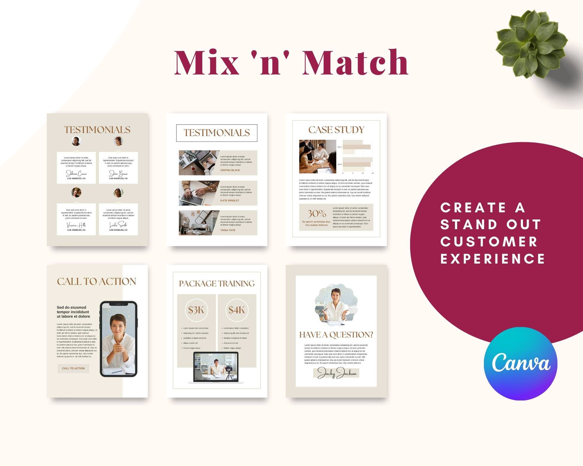 Coaching Package, Canva Template Coaching Program Pricing Guide ...