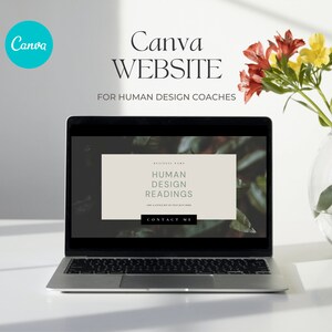 Human Design Reading Website Template Canva for Coach, Spiritual Based ...