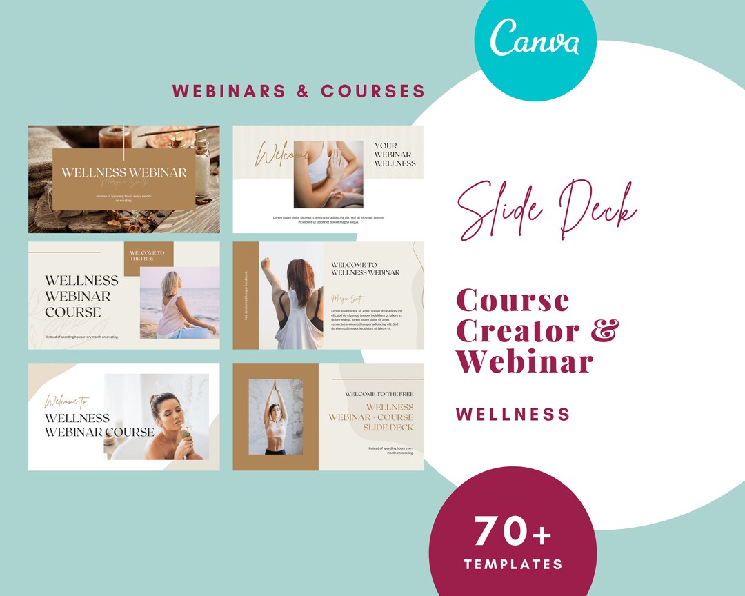 Wellness Slide Deck | Canva Template | Coaching Templates | Life Coach ...