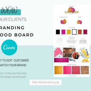 Canva Predesigned Brand Board for a Small Business. Designed for a VA ...