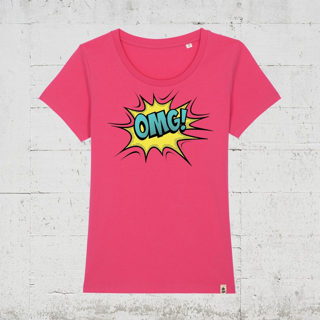 OMG Organic T-shirt Women Organic. Vegan. Fair. Comic T-shirt, Speech ...
