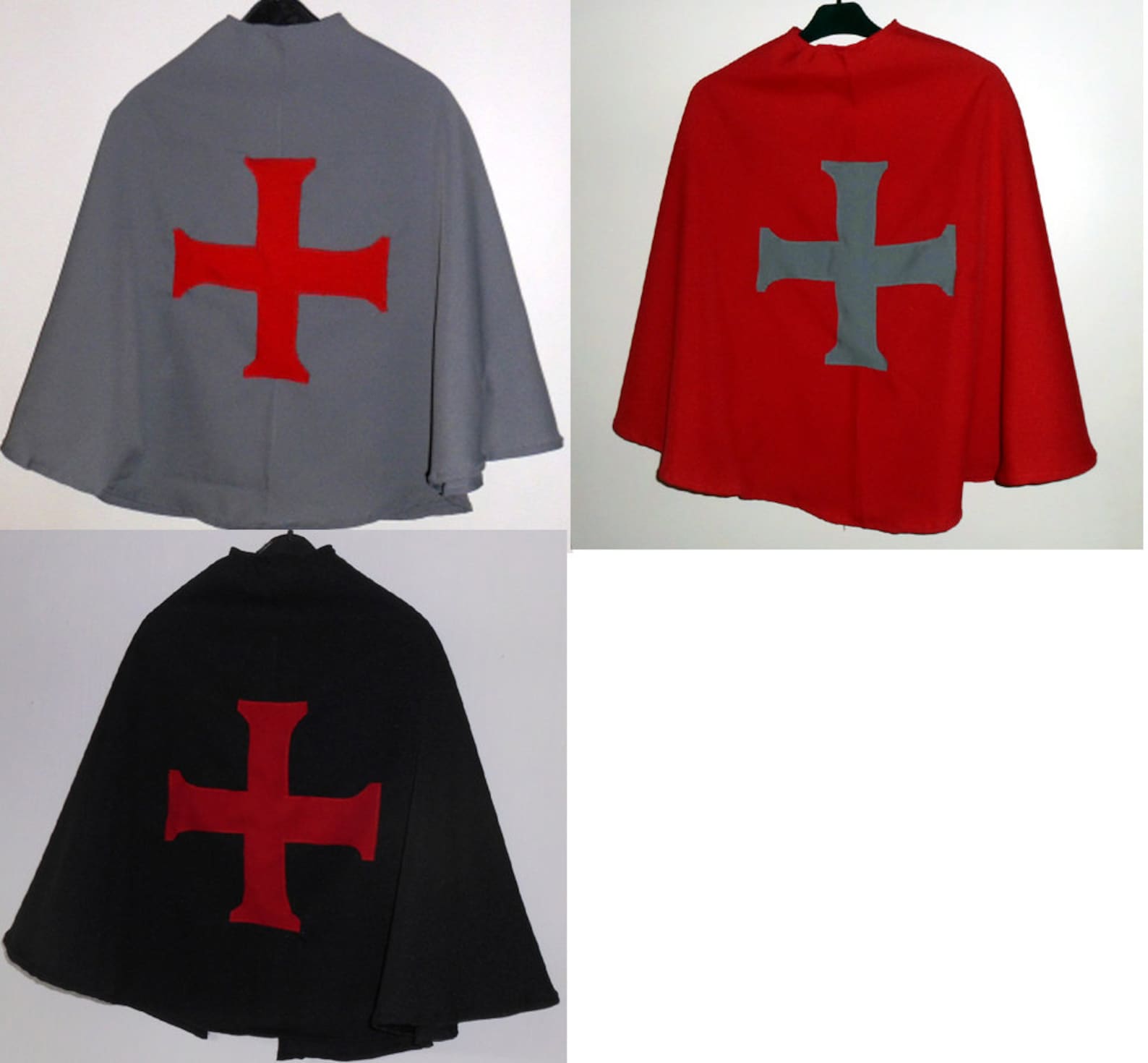 Cape de chevalier Cape de chevalier noire, cape, carnaval - Etsy France