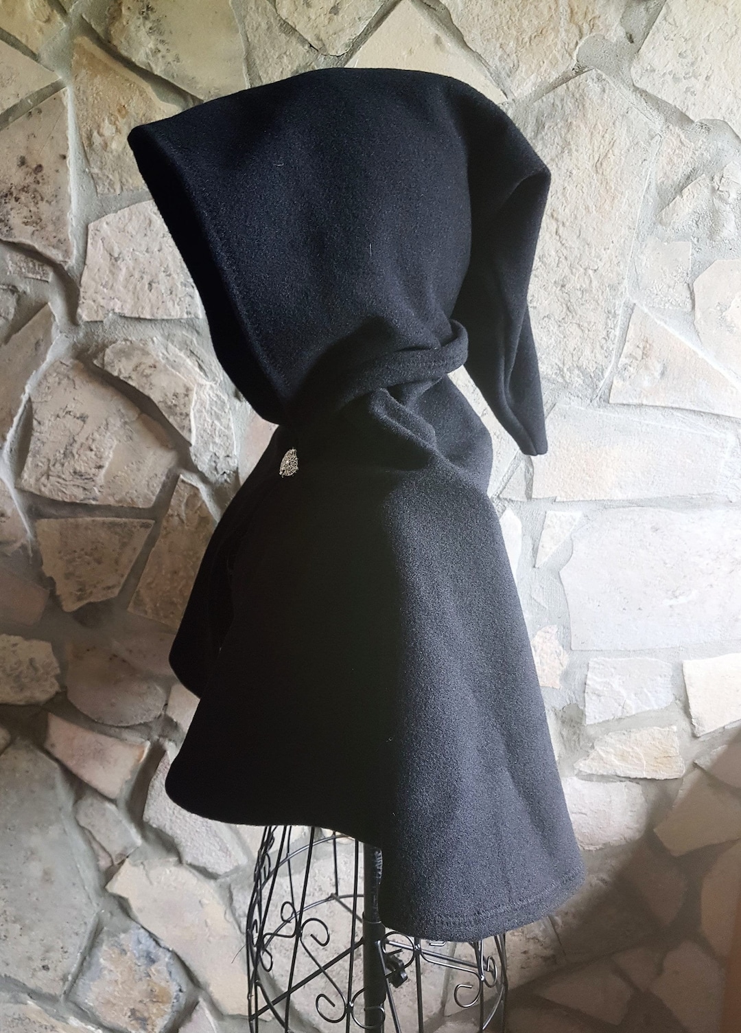Gugel Made of Wool Cashmere Medieval Larp Pointed Hood Role Play ...