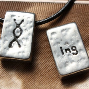 Rune Pendant Ingwaz Rune Germanic God Ing Norse Mythology - Etsy