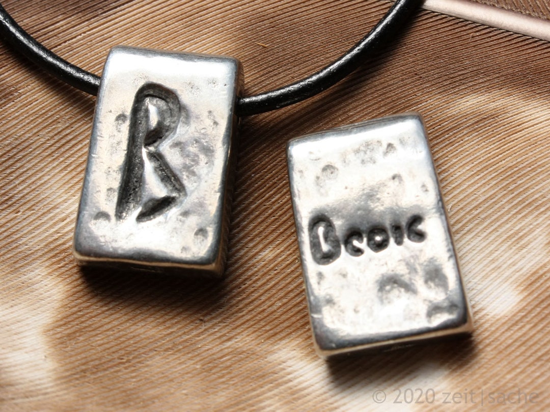 Rune Pendant Berkano Germanic Rune Nordic Mythology Beorc Letter B ...