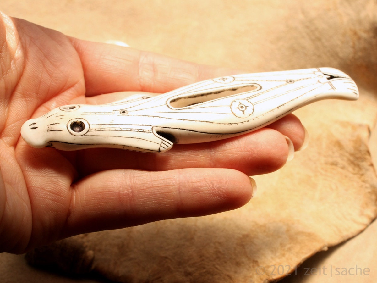 Inuit Pendant Seal of Bone Paleo-eskimo Replica Chukchi From - Etsy