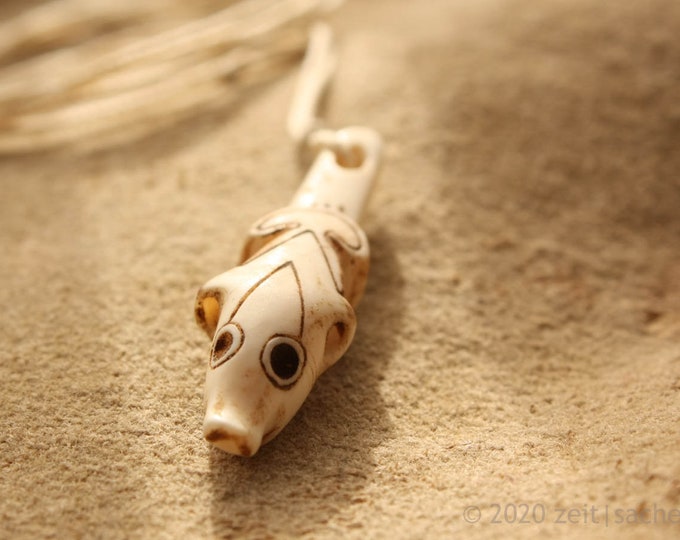 Inuit Pendant Marine Mammals Carved From Bone Paleo-eskimo - Etsy