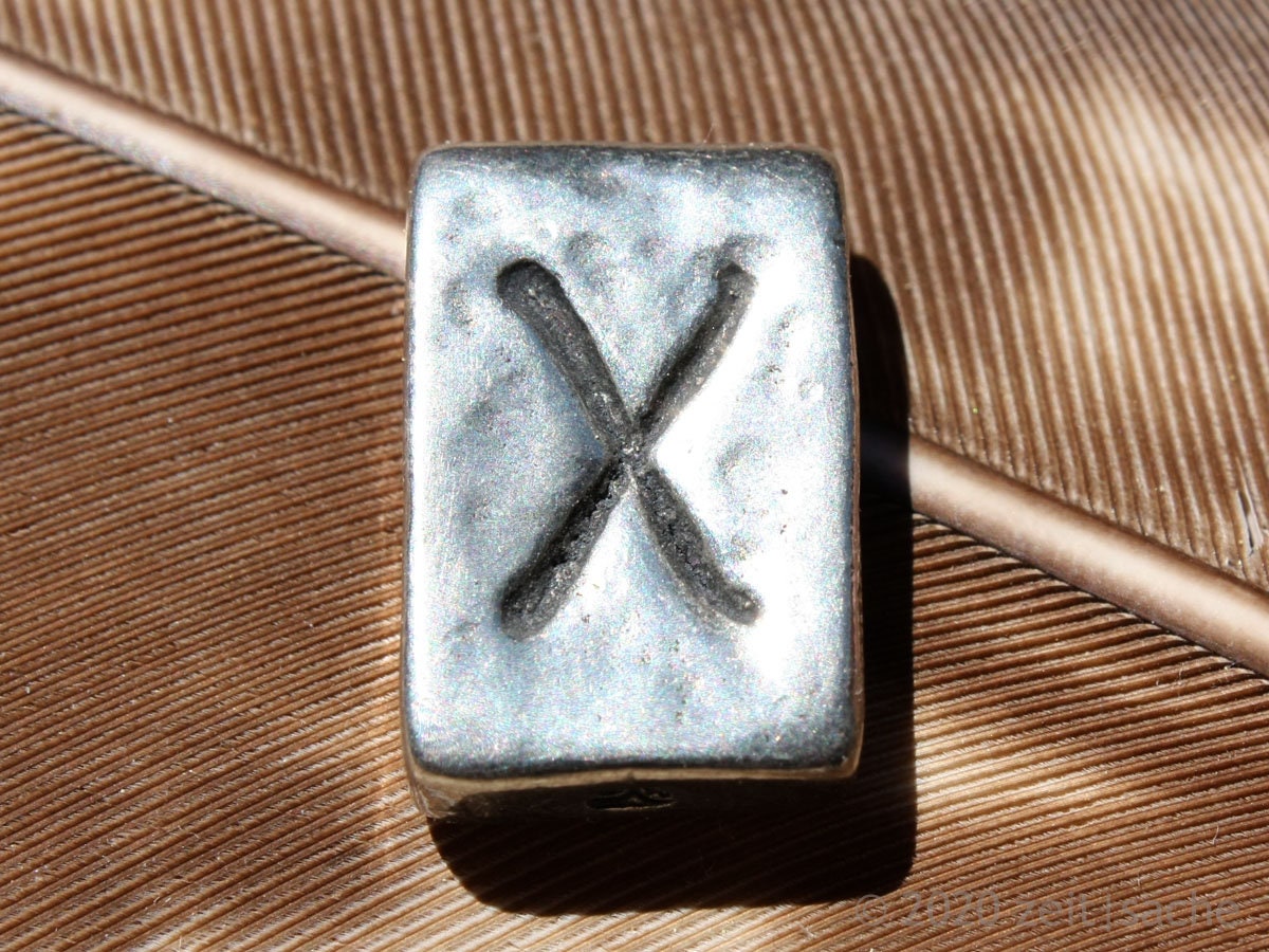 Runes pendant Gebo Germanic Rune Gufu Norse mythology letter G | Etsy