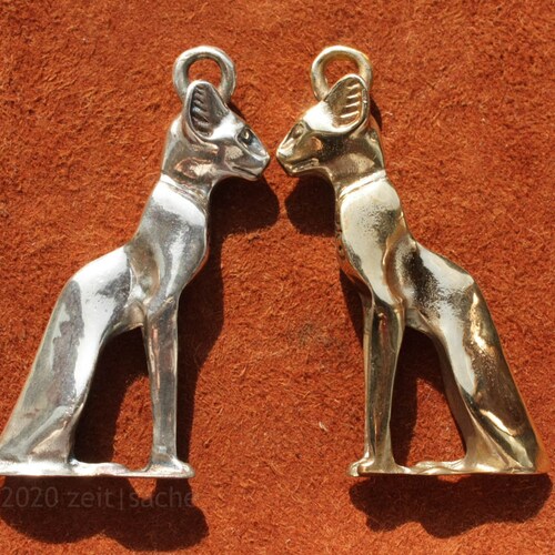 BASTET Pendant 925 Sterling Silver Goddess of Egypt Cat - Etsy