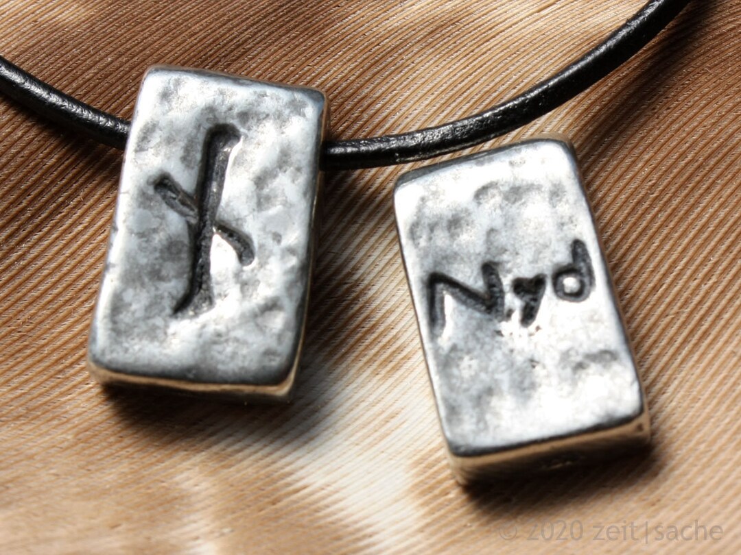Rune Pendant Naudhiz Germanic Rune Nyd Nordic Mythology Letter N ...