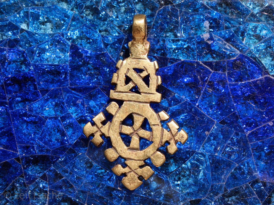 Coptic Cross in Circle Ethiopia African Cross Pendant Christian Jewelry ...