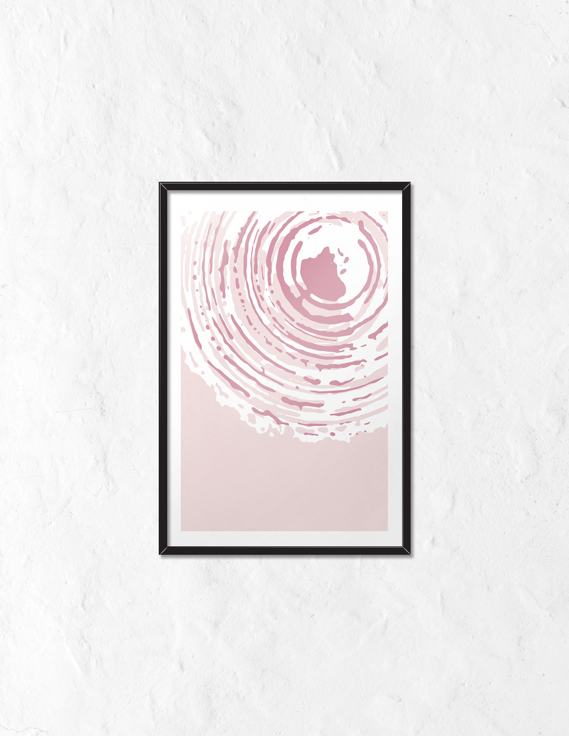 Abstract Pink Tree Rings Wall Art - Etsy