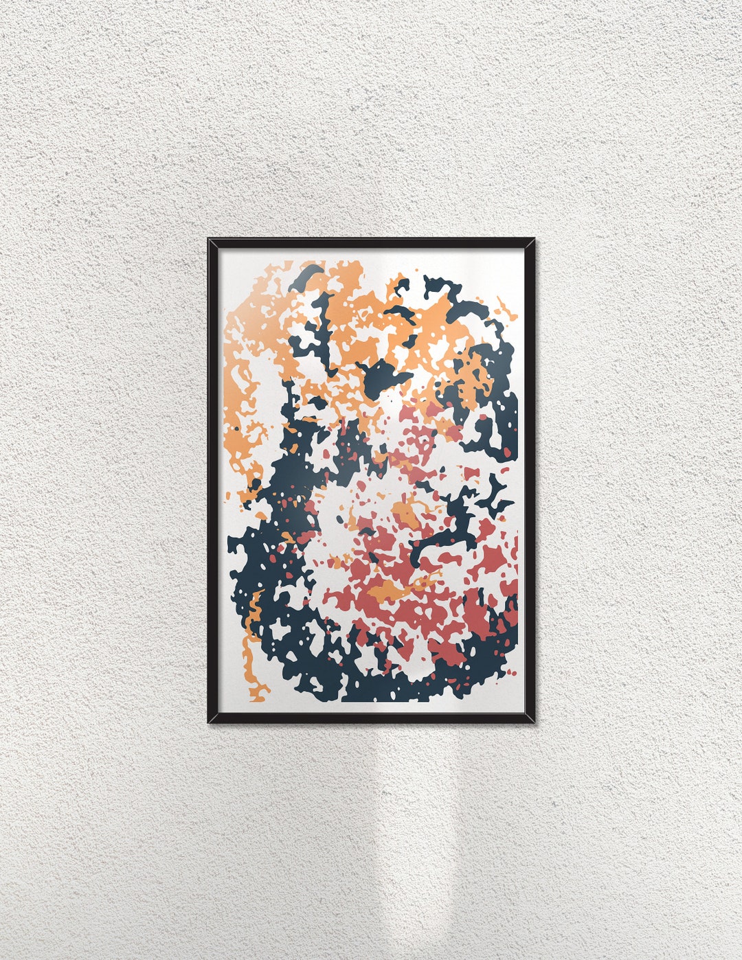 Abstract Orange Splash as Wall Art - Etsy