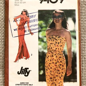 Vintage Strapless Dress Sewing Pattern. Simplicity 9409. Size 10. - Etsy