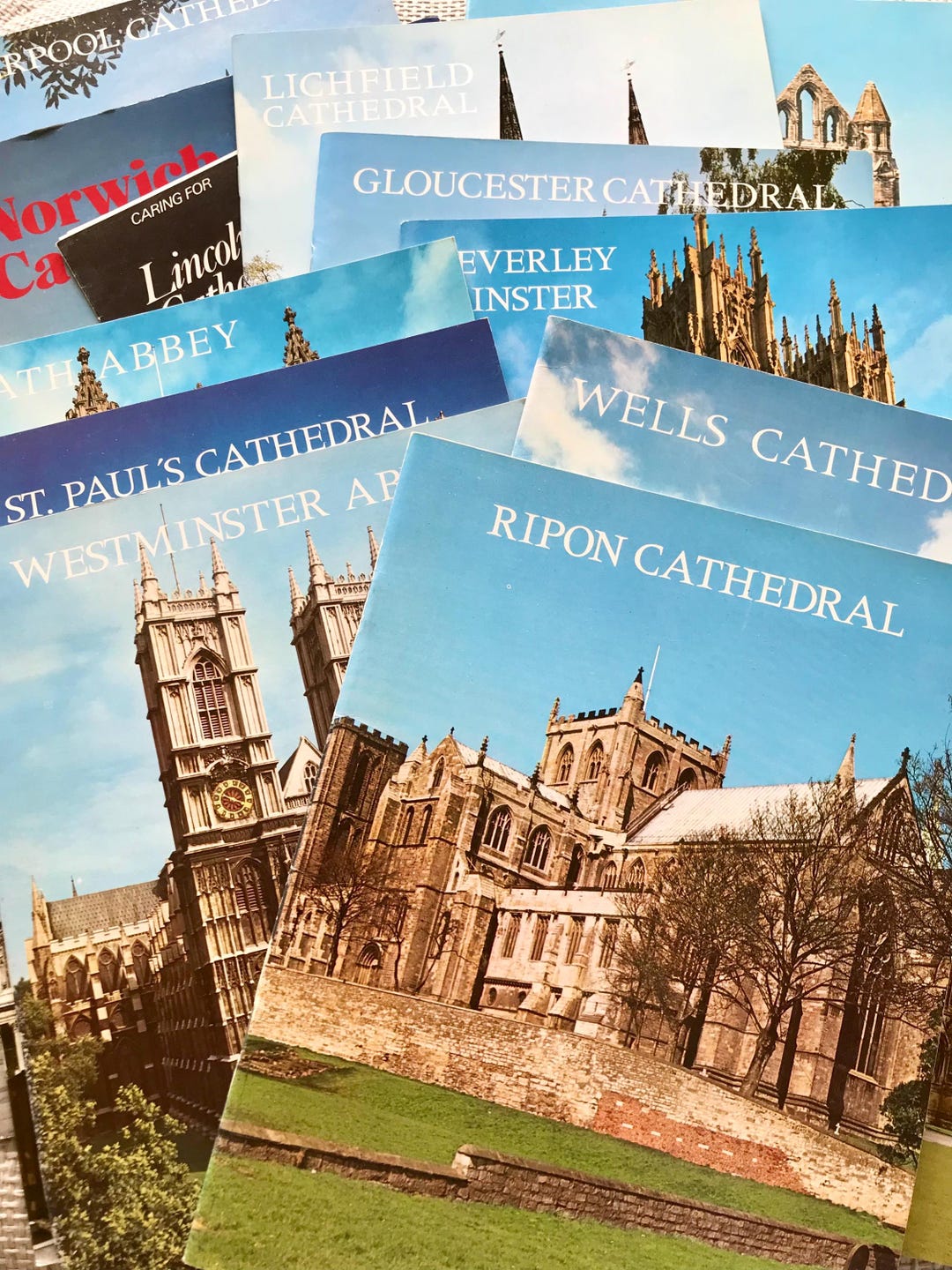Cathedral Guide Books - Vintage 1970s Pitkin Pictorial Paperback ...