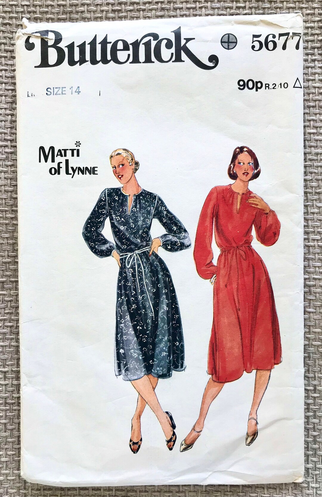 Vintage Dress With Pockets Sewing Pattern. Size 14. Butterick 5677. - Etsy