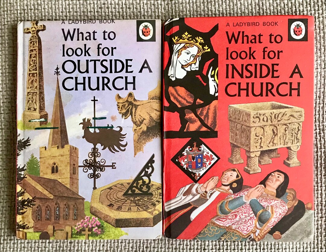 What to Look for Inside a Church and Outside a Church. 2 X Vintage ...