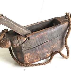 Vintage Tribal Wooden Oil Pot: Handmade Indian Religious Decor - Etsy