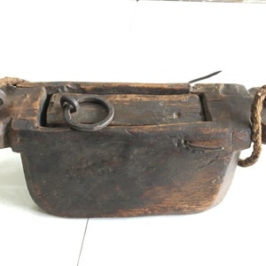 Vintage Tribal Wooden Oil Pot: Handmade Indian Religious Decor - Etsy