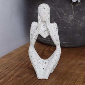 Concrete Body Sculptures | Concrete Thinker Statues | Shelf Decor ...