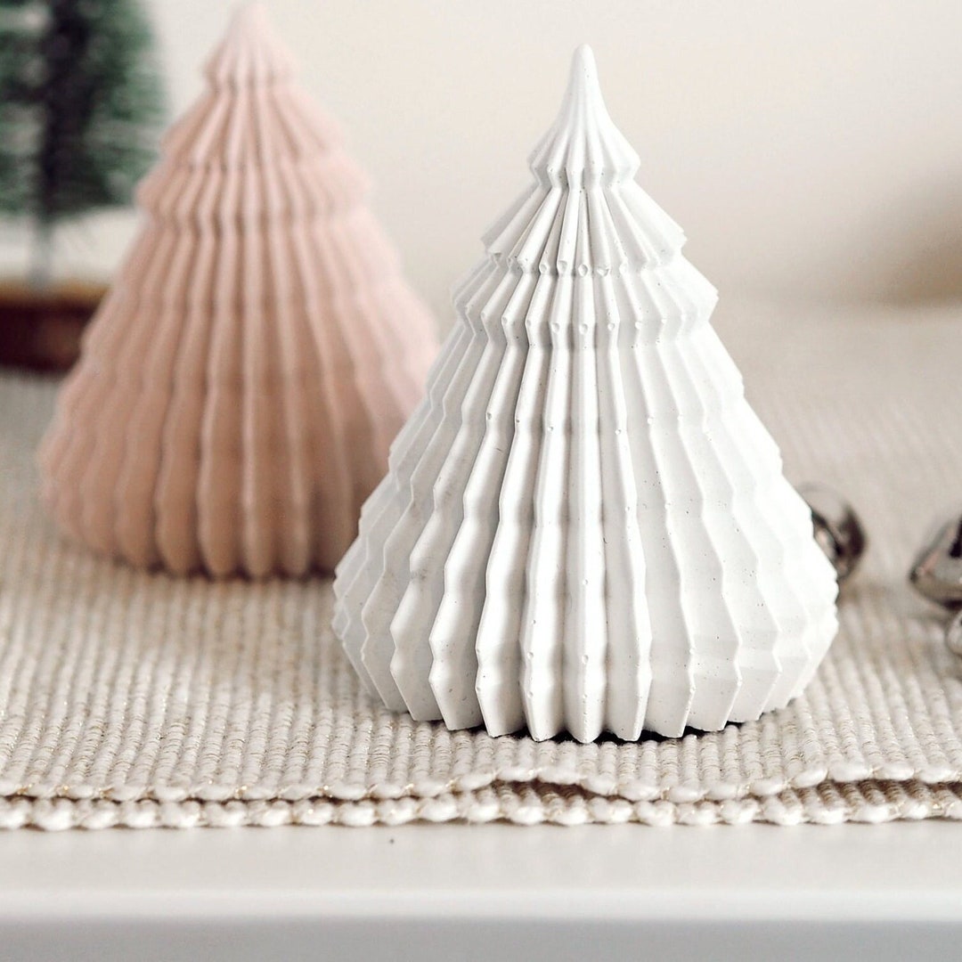 Concrete Origami Christmas Tree: Minimalist Winter Decor - Etsy
