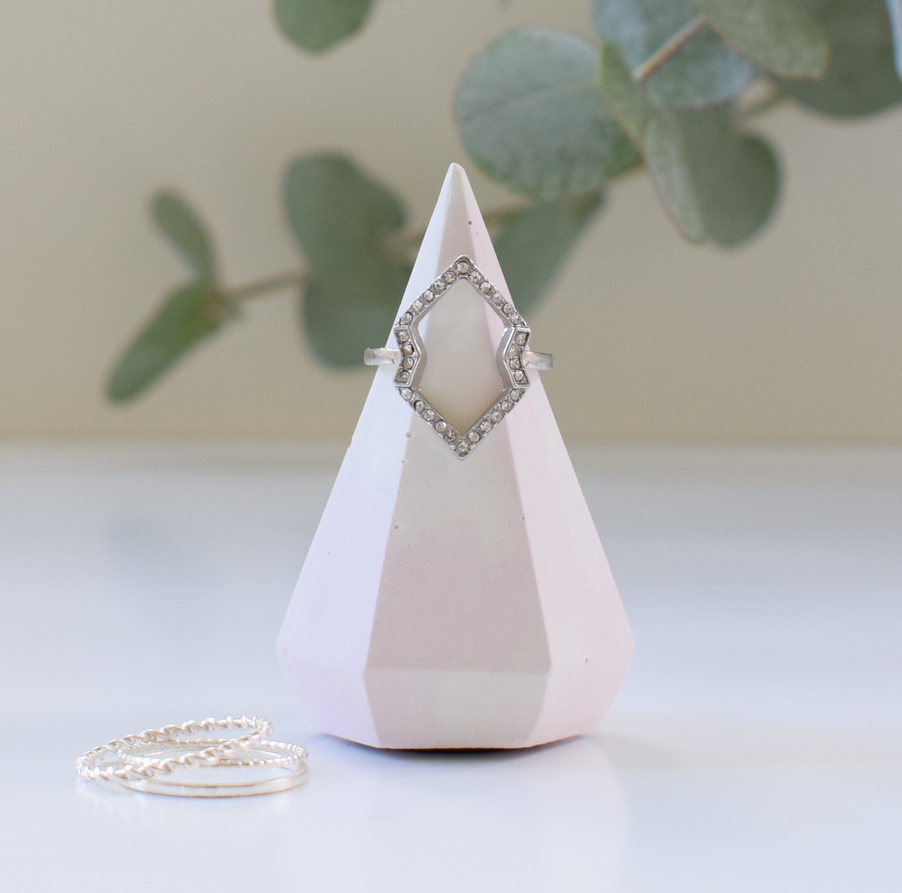 Concrete Diamond Ring Holder - Etsy