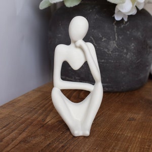 Concrete Thinker Ornament | Abstract Concrete Sculpture | Stylish Shelf ...