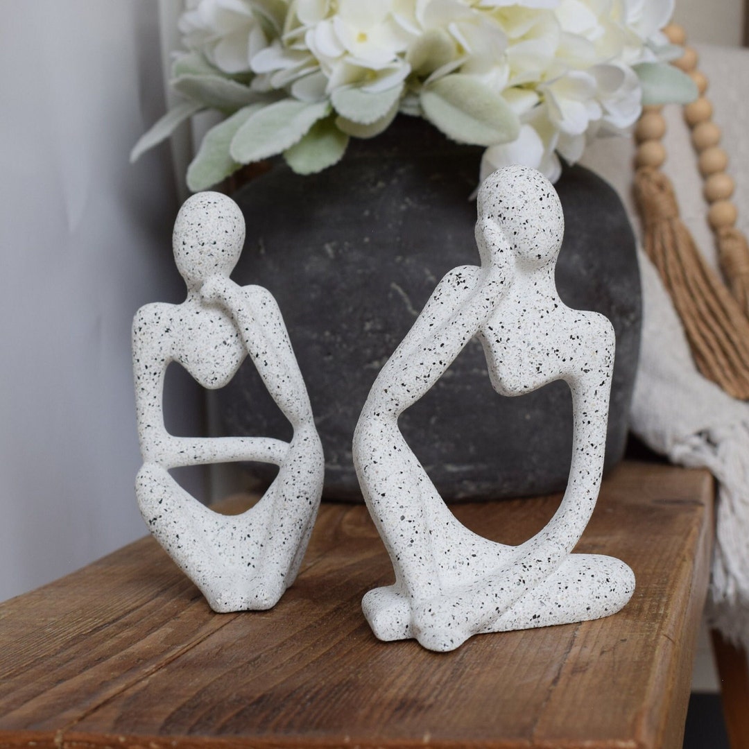 Concrete Body Sculptures | Concrete Thinker Statues | Shelf Decor ...