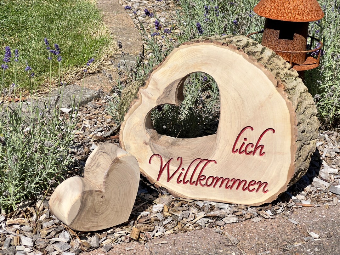 XL Welcome Wood Door Sign Lasered Walnut Door Decoration Gift - Etsy