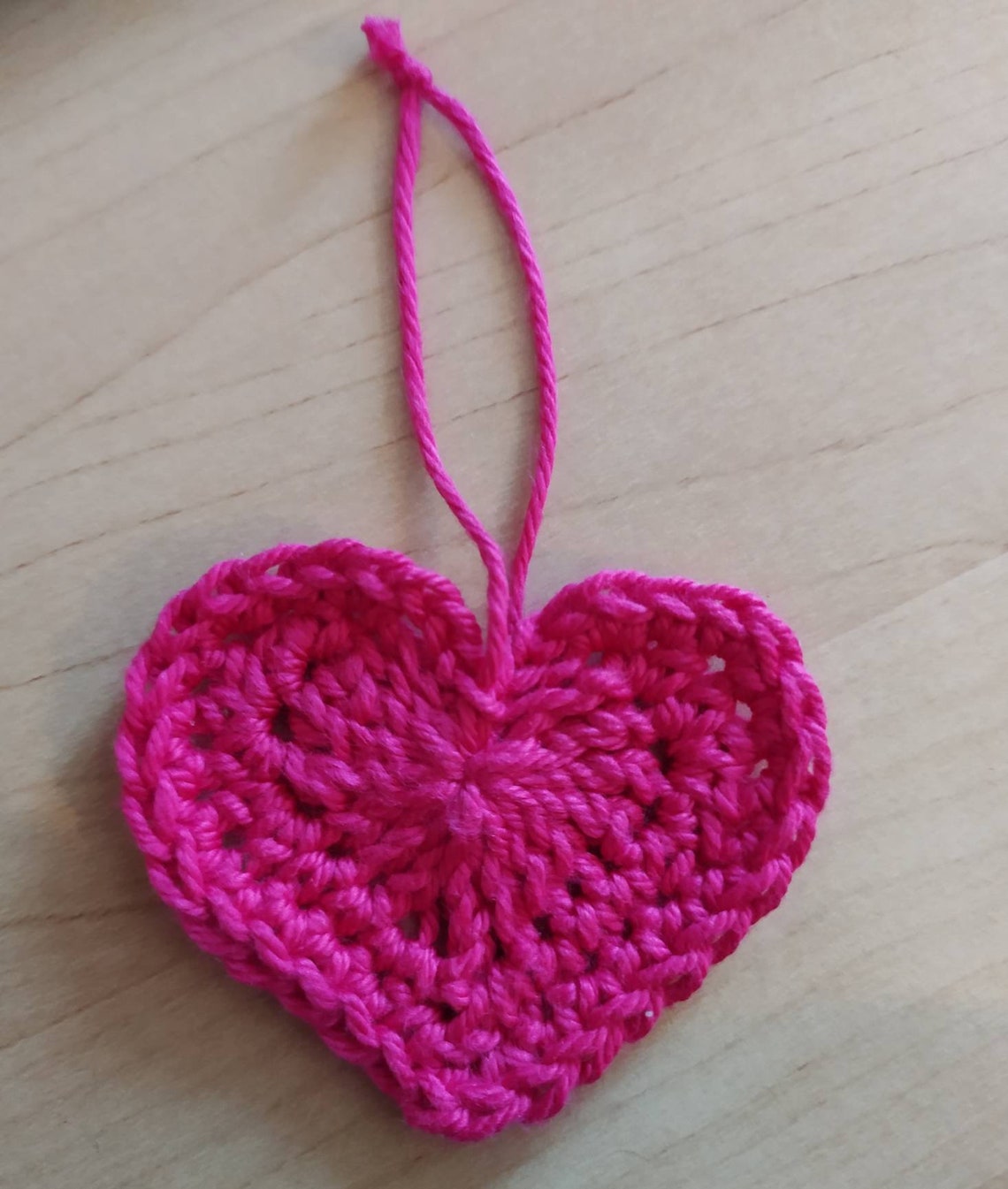 Crochet Heart Applique Etsy
