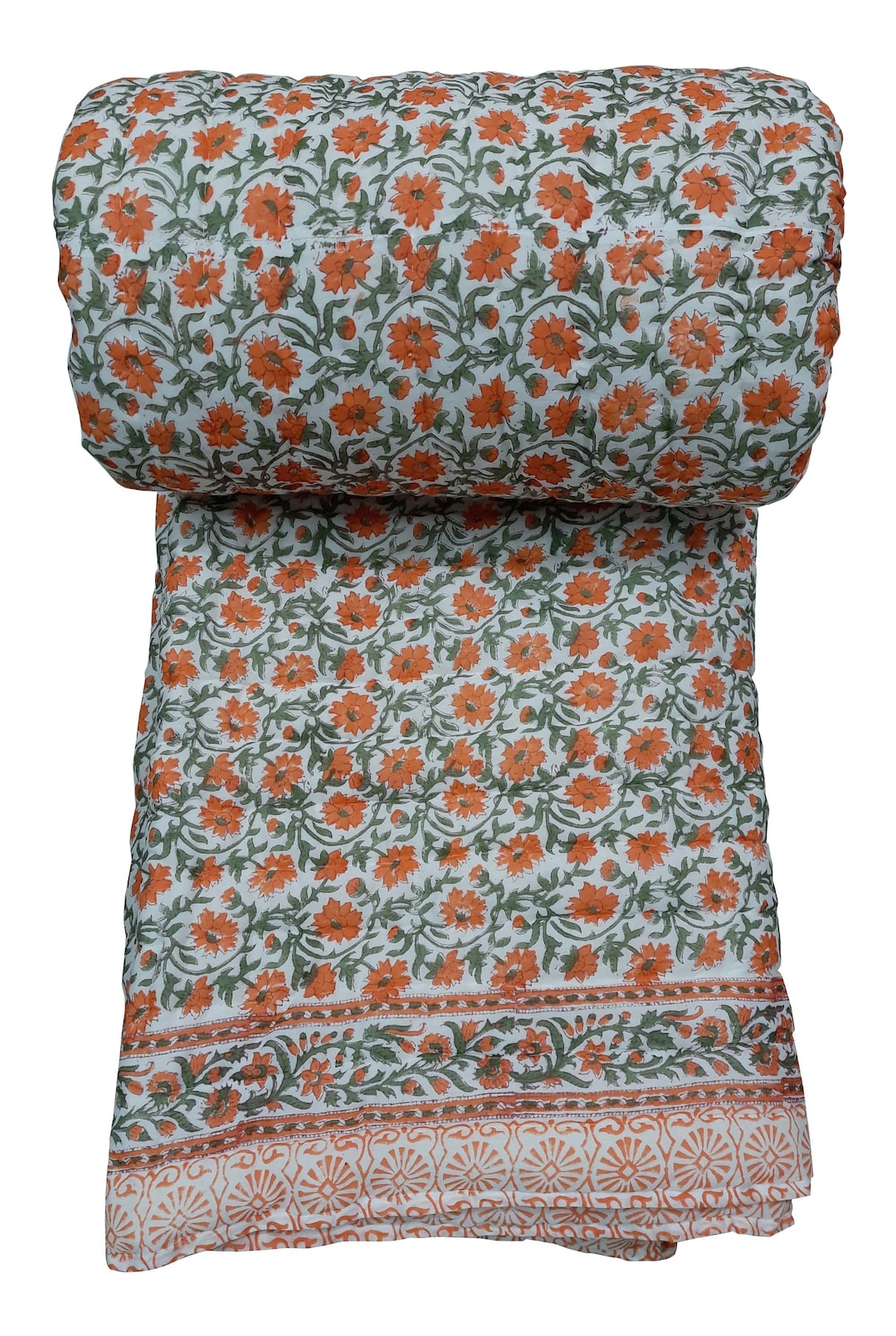 Hand Block Print Very Soft Quilt Kantha Cotton Quilt, Chick SOFT QUILT ...