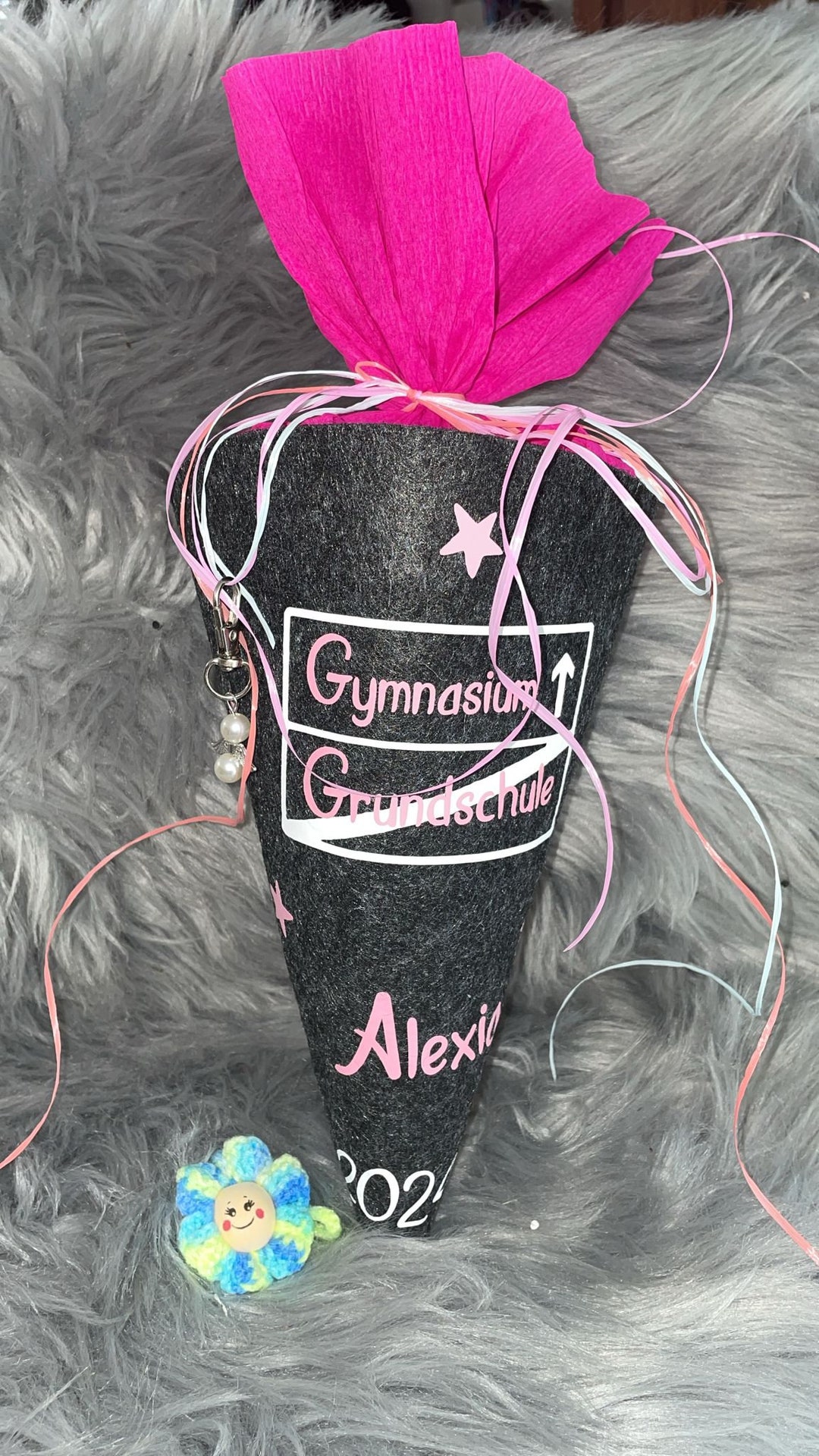 Personalized School Cone, Candy Cone Made of Felt, Daycare Cone ...